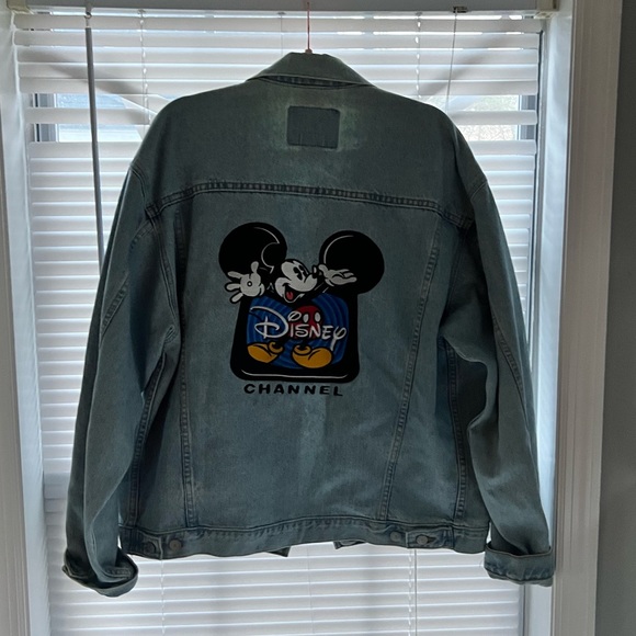 Jackets & Coats | Vintage Embroidered Disney Channel Denim Jean Jacket ...